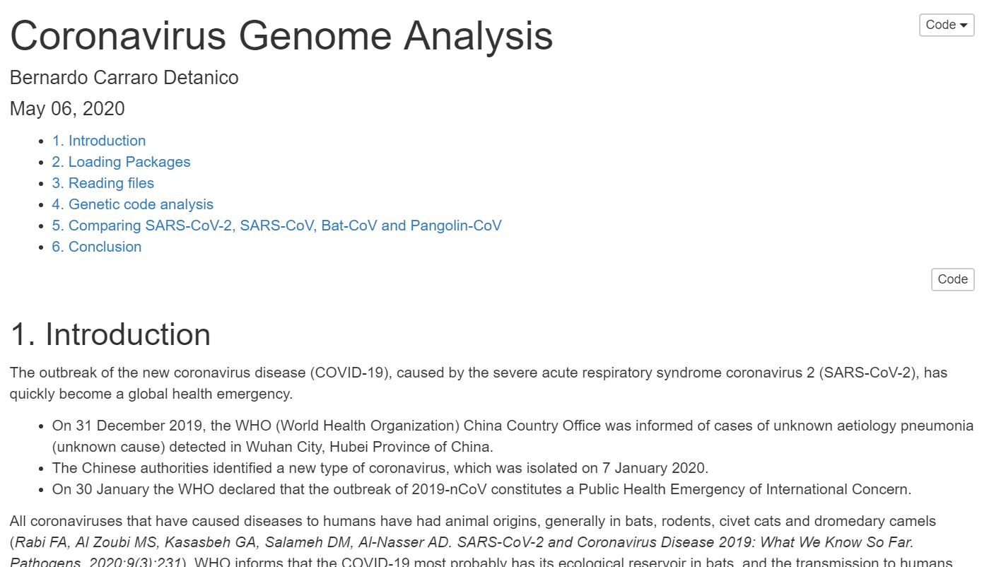 GitHub - bdetanico/Coronavirus_Genome_Analysis: Coronavirus Genome Analysis
